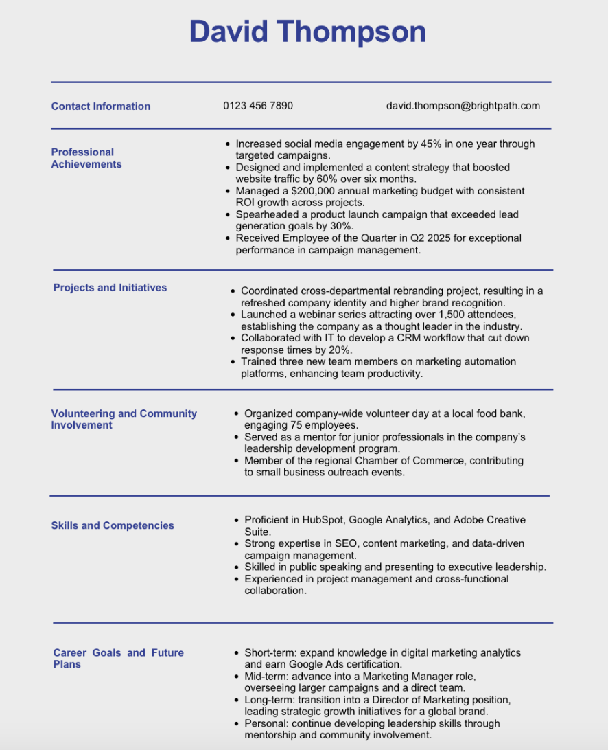 Brag Sheet Template: Free Examples and Writing Tips